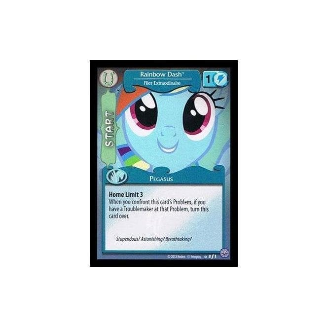 MY LITTLE PONY Single Card PREMIERE - f01/41 : Rainbow Dash, Flier ...