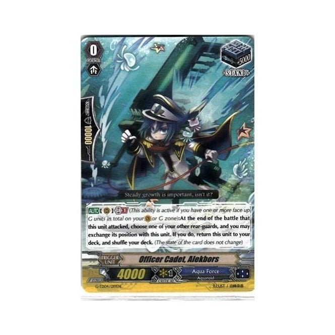 Officer Cadet, Alekbors : G-TD04-019 - Cardfight!! Vanguard Single Card