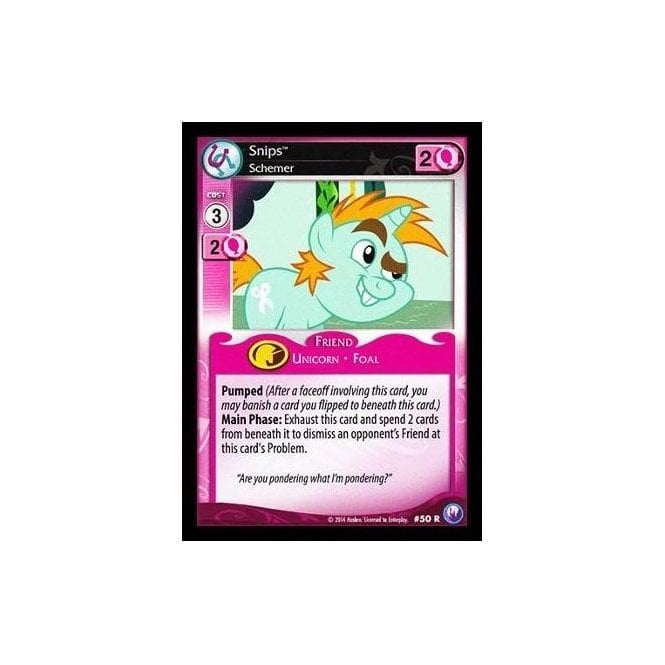 MY LITTLE PONY Single Card CANTERLOT NIGHTS - 050/203 : Snips, Schemer ...