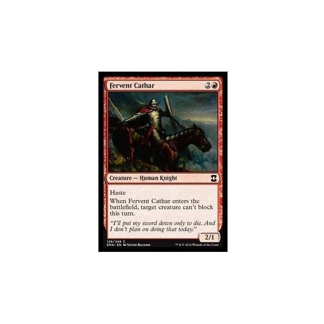 Fervent Cathar : ETERNAL MASTERS 129/249 - Magic the Gathering Single Card
