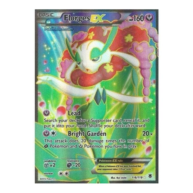 Pokemon Single Card XY - PHANTOM FORCES - 116/119 : Florges EX | Chaos ...