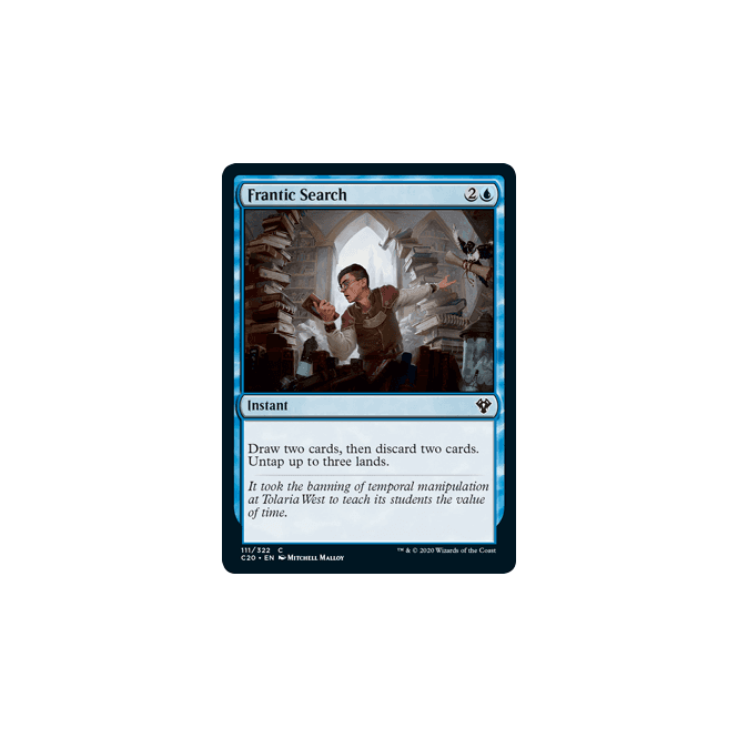 Frantic Search : COMMANDER 2020 111/274 - Magic the Gathering Single Card