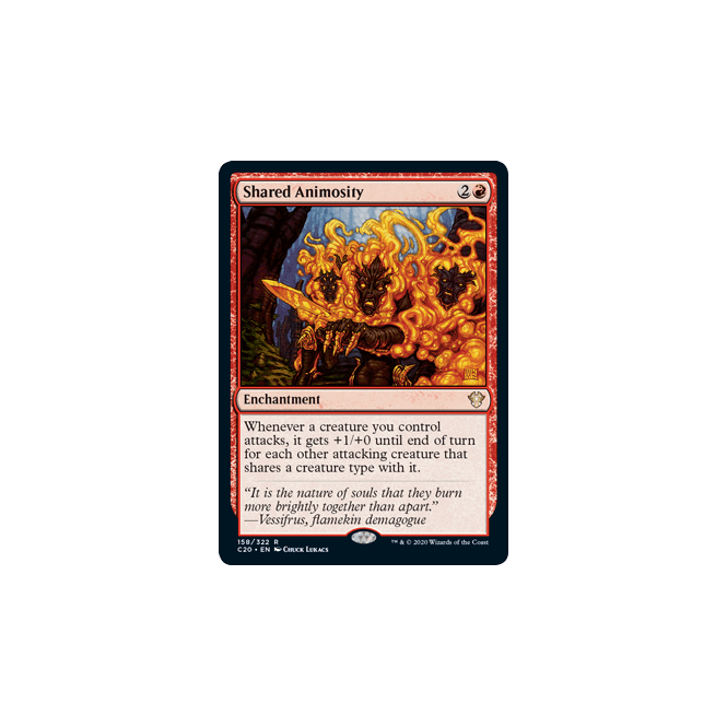 Shared Animosity : COMMANDER 2020 158/274 - Magic the Gathering Single Card