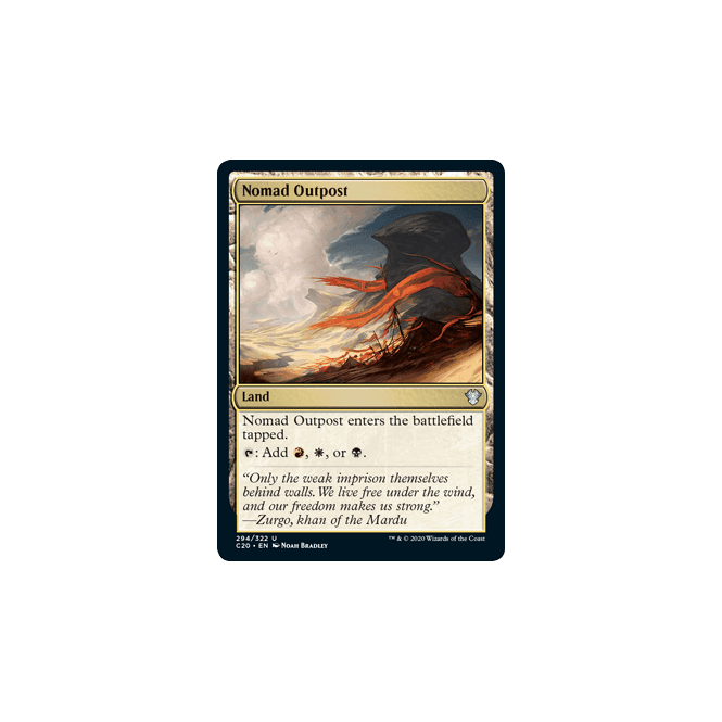 Nomad Outpost : COMMANDER 2020 294/274 - Magic the Gathering Single Card