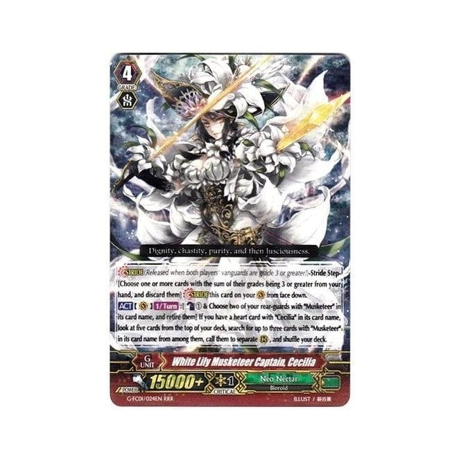 White Lily Musketeer Captain, Cecilia : G-FC01-024 - Cardfight!! Vanguard Single Card