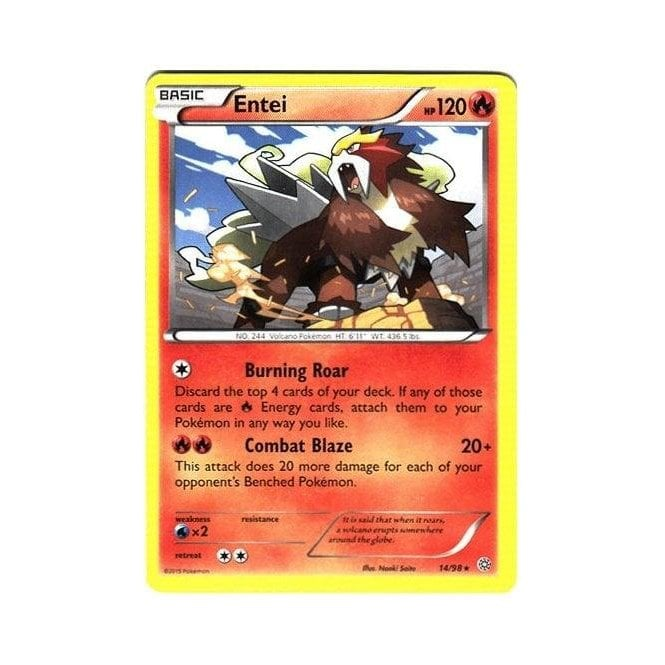 Pokemon Single Card XY - ANCIENT ORIGINS - 014/98 : Entei | Chaos Cards