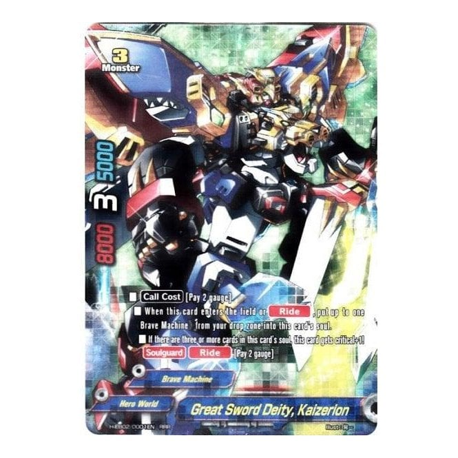 Future Card Buddyfight Card H-EB02-0001 Great Sword Deity, Kaizerion ...