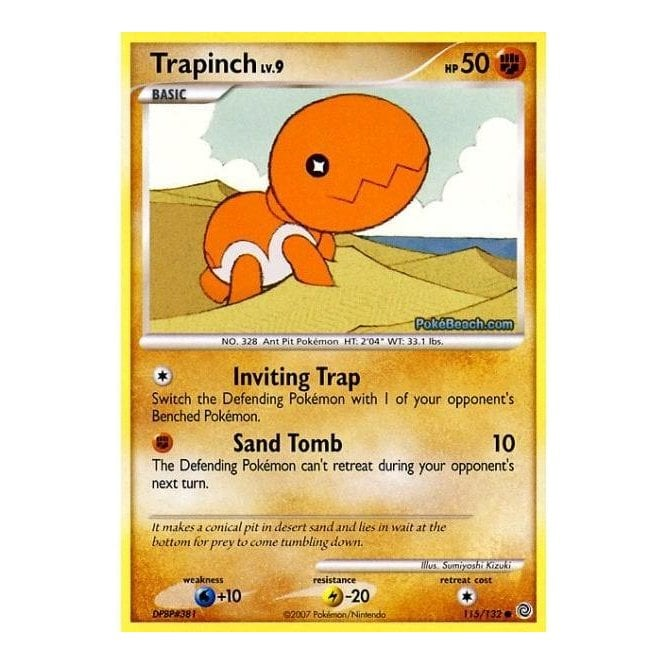 Pokemon Single Card SECRET WONDERS - 115/132 : Trapinch | Chaos Cards