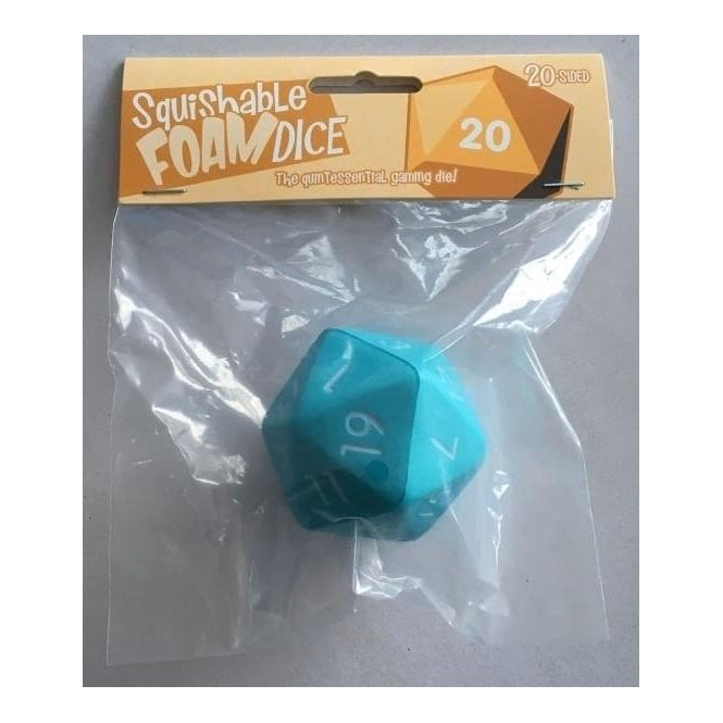 Minion Games Squishable Foam Dice D20 : Turquoise | Chaos Cards