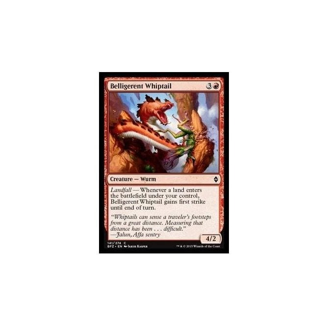 Belligerent Whiptail : BATTLE FOR ZENDIKAR 141/274 - Magic the ...
