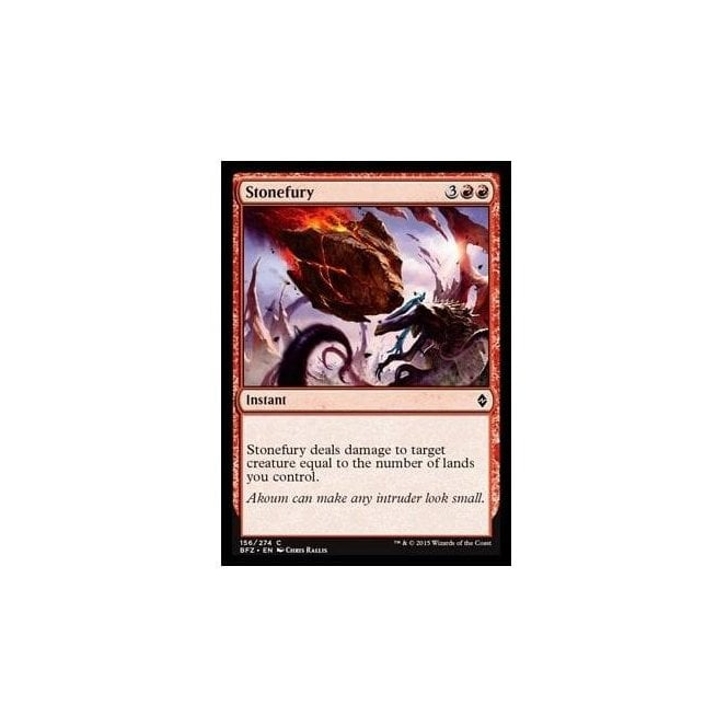 Stonefury : BATTLE FOR ZENDIKAR 156/274 - Magic the Gathering Single Card