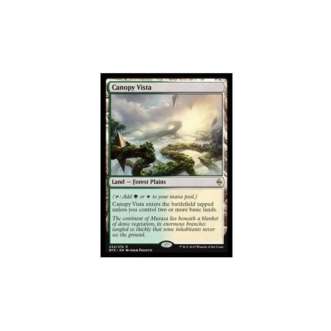 Canopy Vista : BATTLE FOR ZENDIKAR 234/274 - Magic the Gathering Single ...