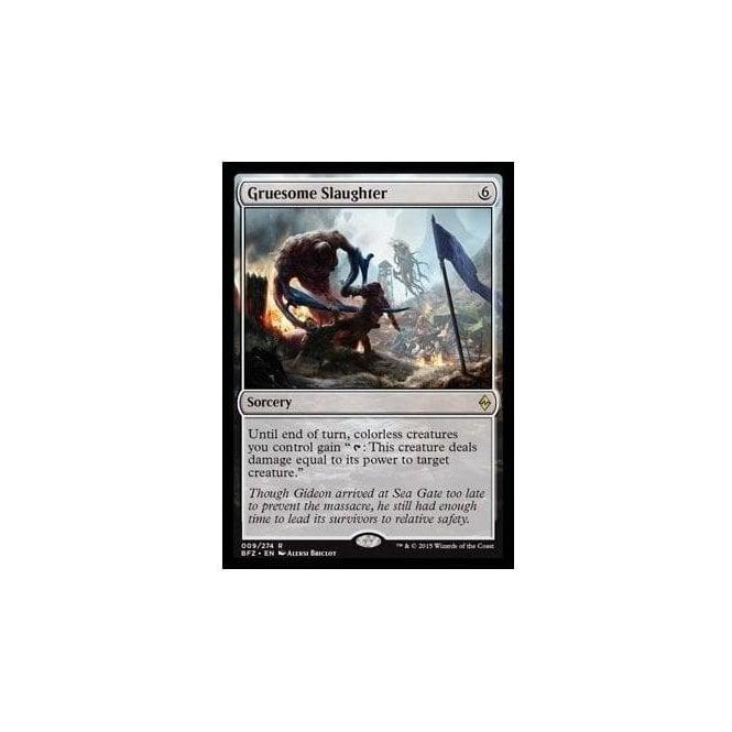 Gruesome Slaughter (FOIL) : BATTLE FOR ZENDIKAR 009/274 - Magic the ...