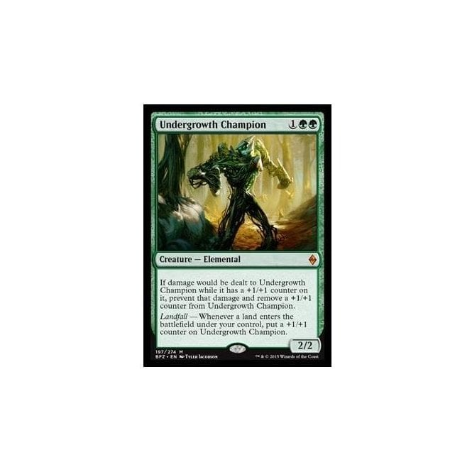 Undergrowth Champion (FOIL) : BATTLE FOR ZENDIKAR 197/274 - Magic the ...