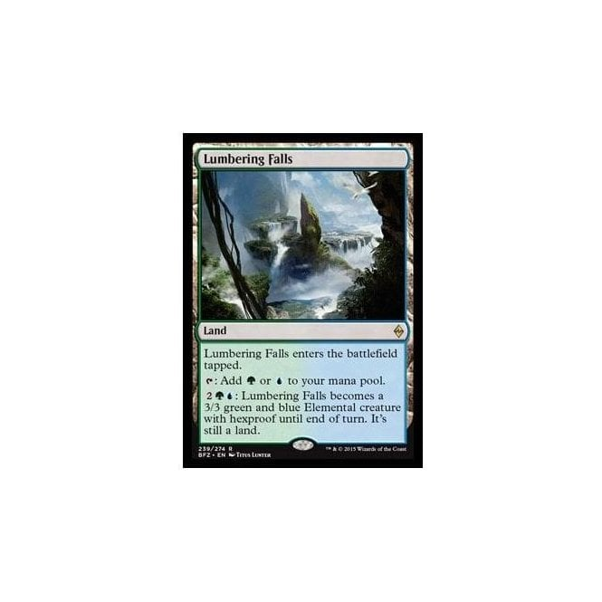 Lumbering Falls (FOIL) : BATTLE FOR ZENDIKAR 239/274 - Magic the ...