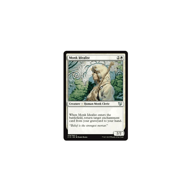 Monk Idealist : COMMANDER 2015 076/370 - Magic the Gathering Single Card