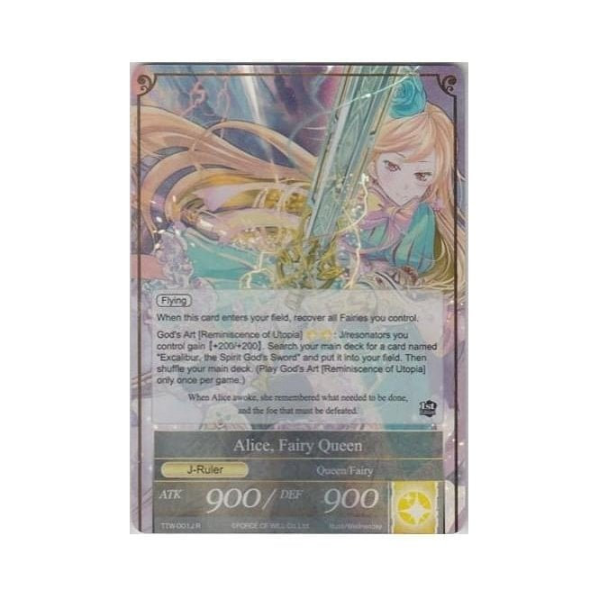 Force of Will Single Card TTW-001 : Alice, Girl of the Lake / Alice, Fairy Queen | Chaos Cards