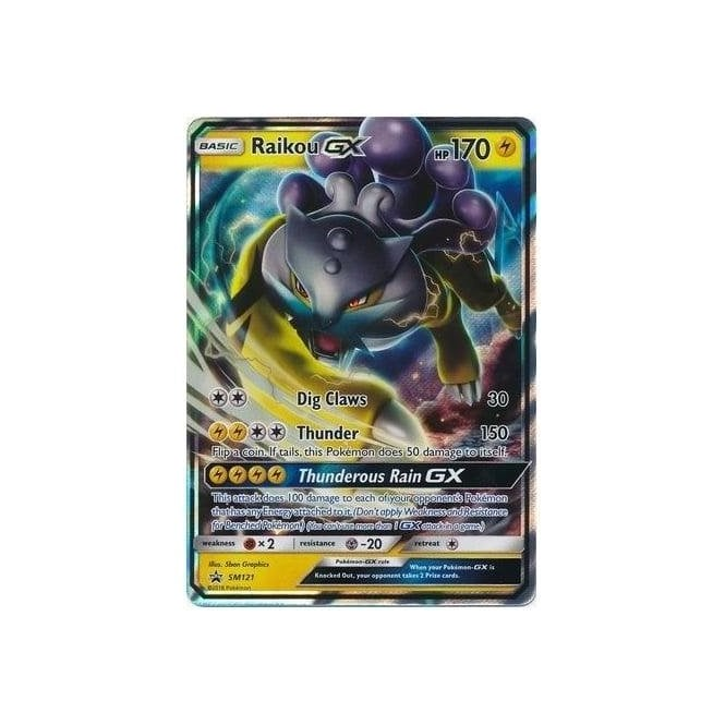 Pokemon Single Promotional Card - Raikou GX SM121 | Chaos Cards