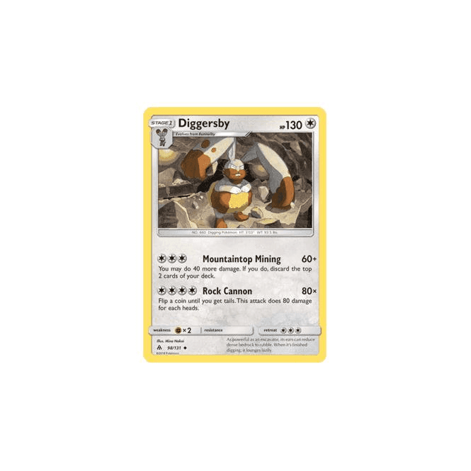 Pokemon Single Card SM - FORBIDDEN LIGHT - 098/131 : Diggersby | Chaos ...