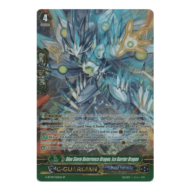 Blue Storm Deterrence Dragon, Ice Barrier Dragon : G-BT09-S12 - Cardfight!! Vanguard Single Card