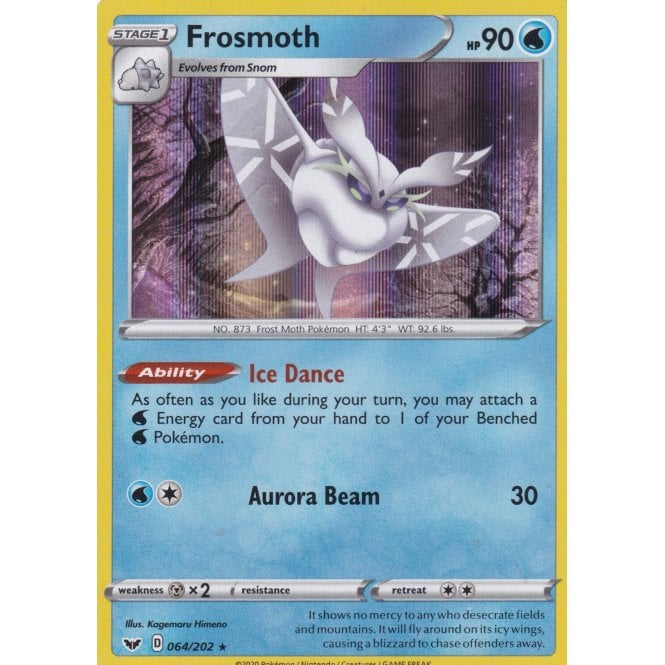 Pokemon Single Card Sword & Shield Base Set - 64/202 : Frosmoth | Chaos ...
