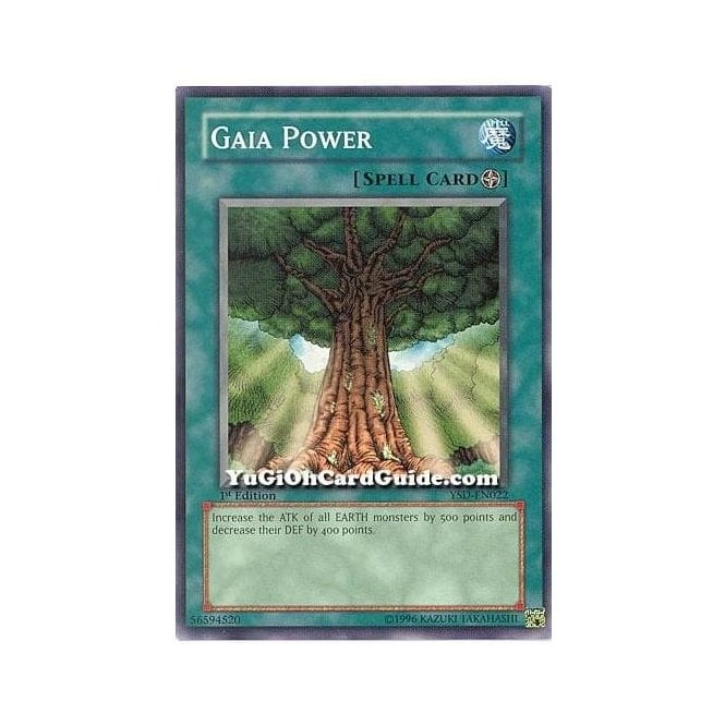 Yu-Gi-Oh! Card YSD-EN022 Gaia Power (Common) | Chaos Cards